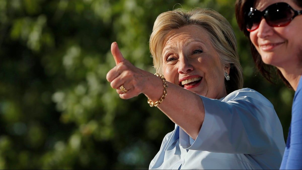 Hillary Clinton is finally beating Donald Trump at his own branding game