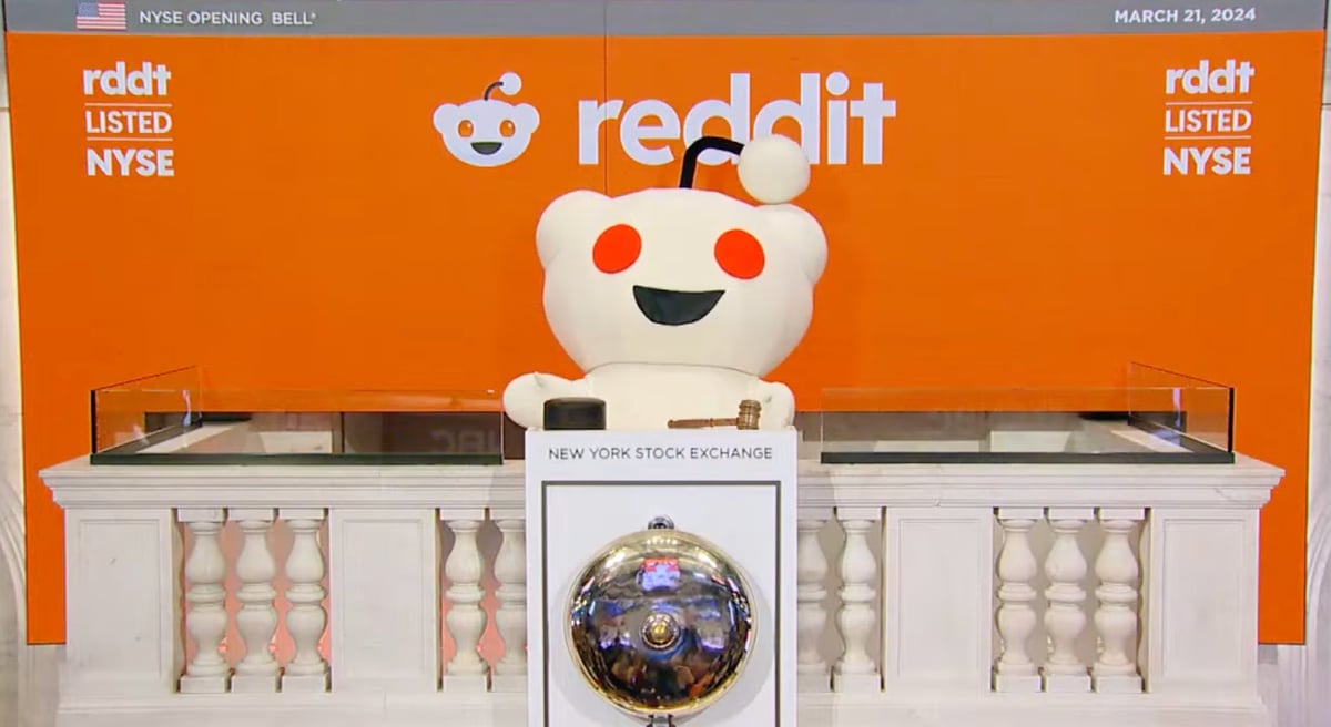 Reddit's stock price popped almost 50% after its IPO