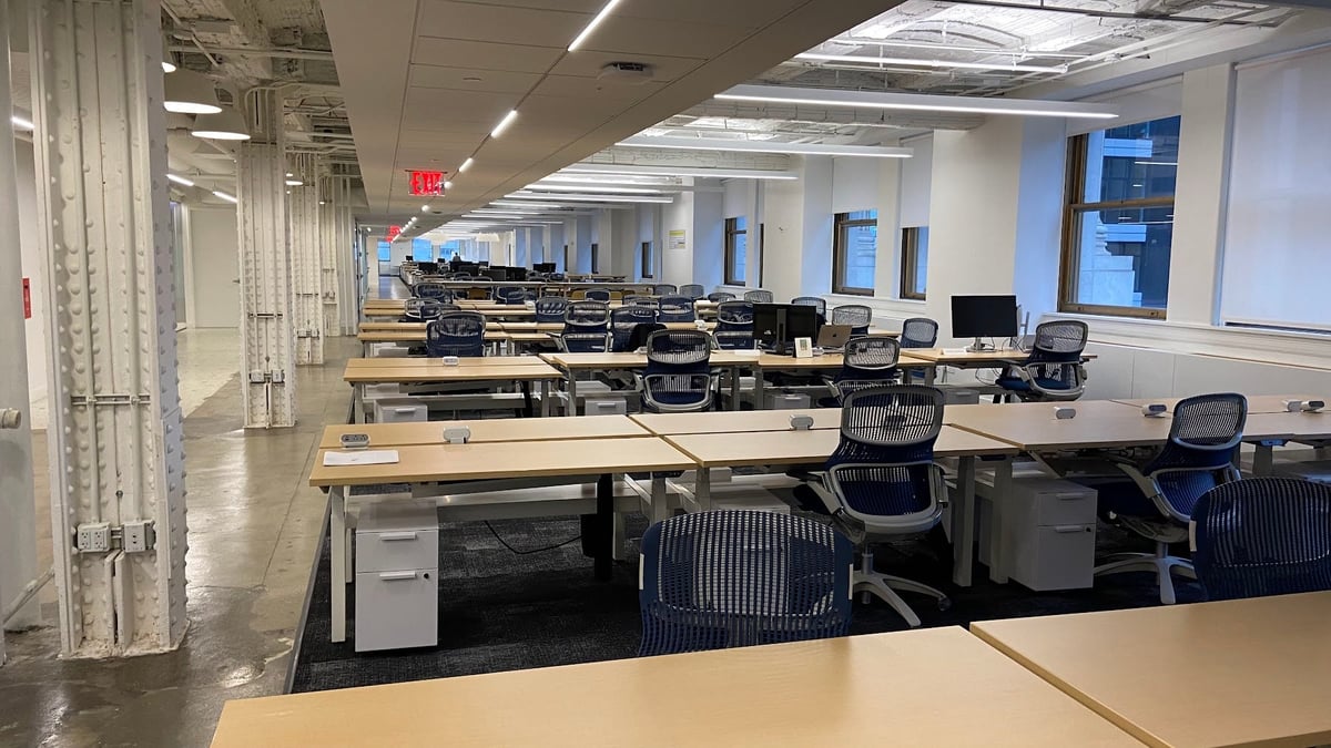 The great American office space slump