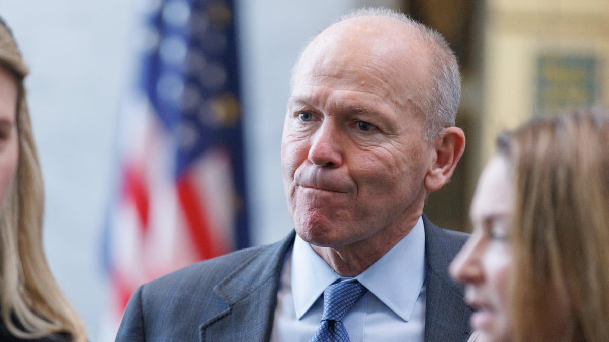 Boeing's outgoing CEO Dave Calhoun has been reelected to the company's ...