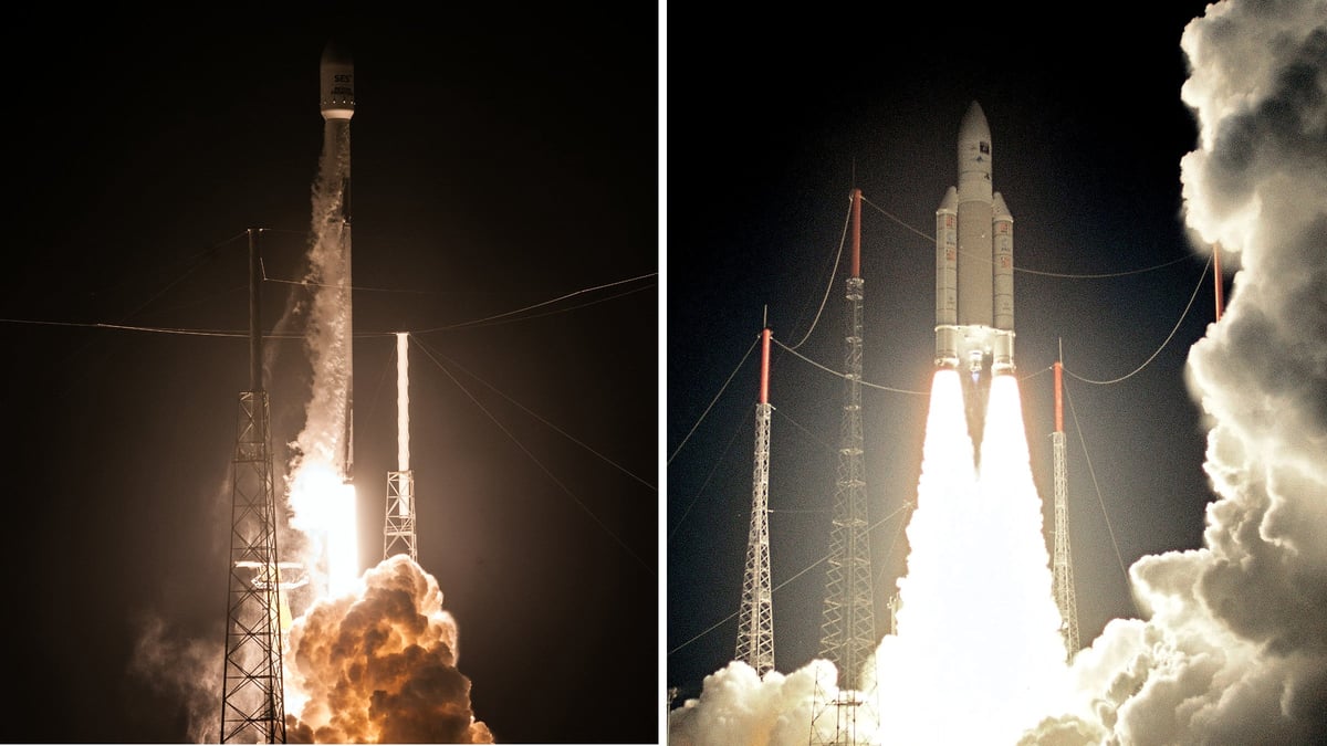 Watch rivals SpaceX and Arianespace launch rockets to orbit within ...