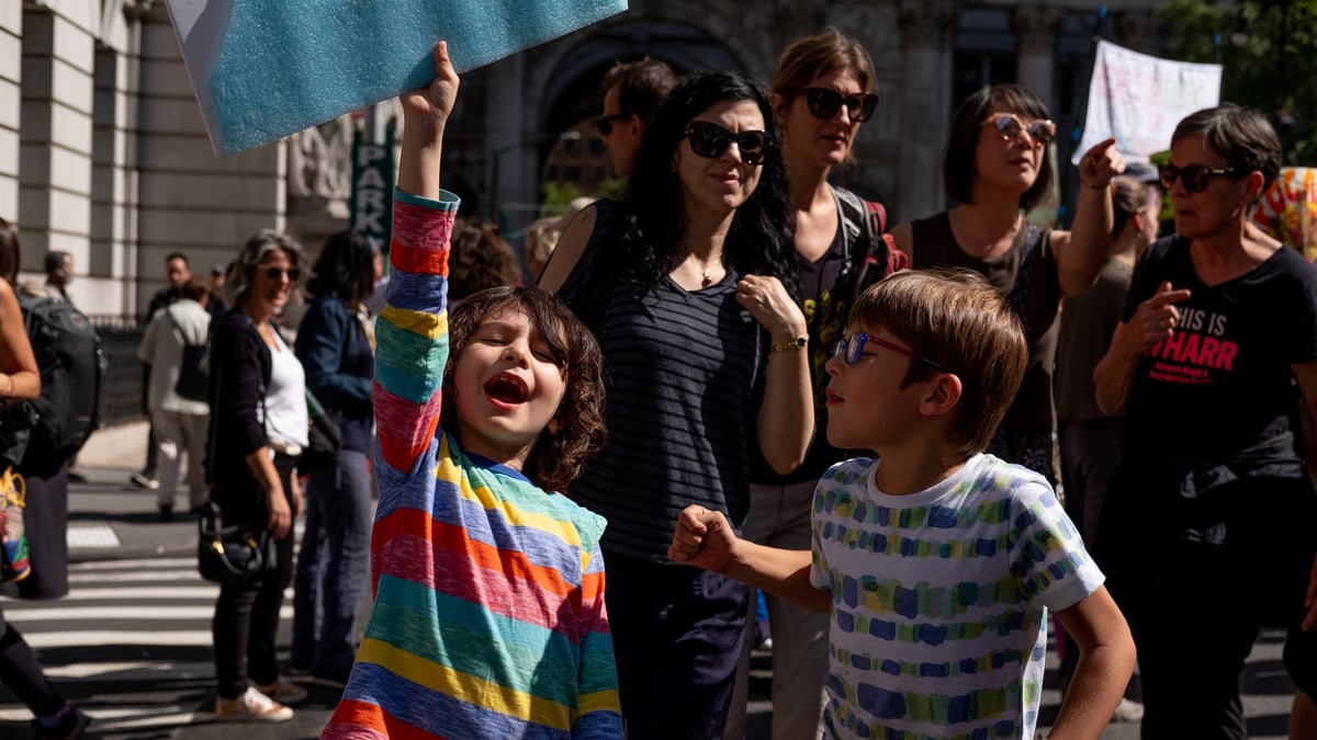 At the climate strike, kids say they are fighting for their lives