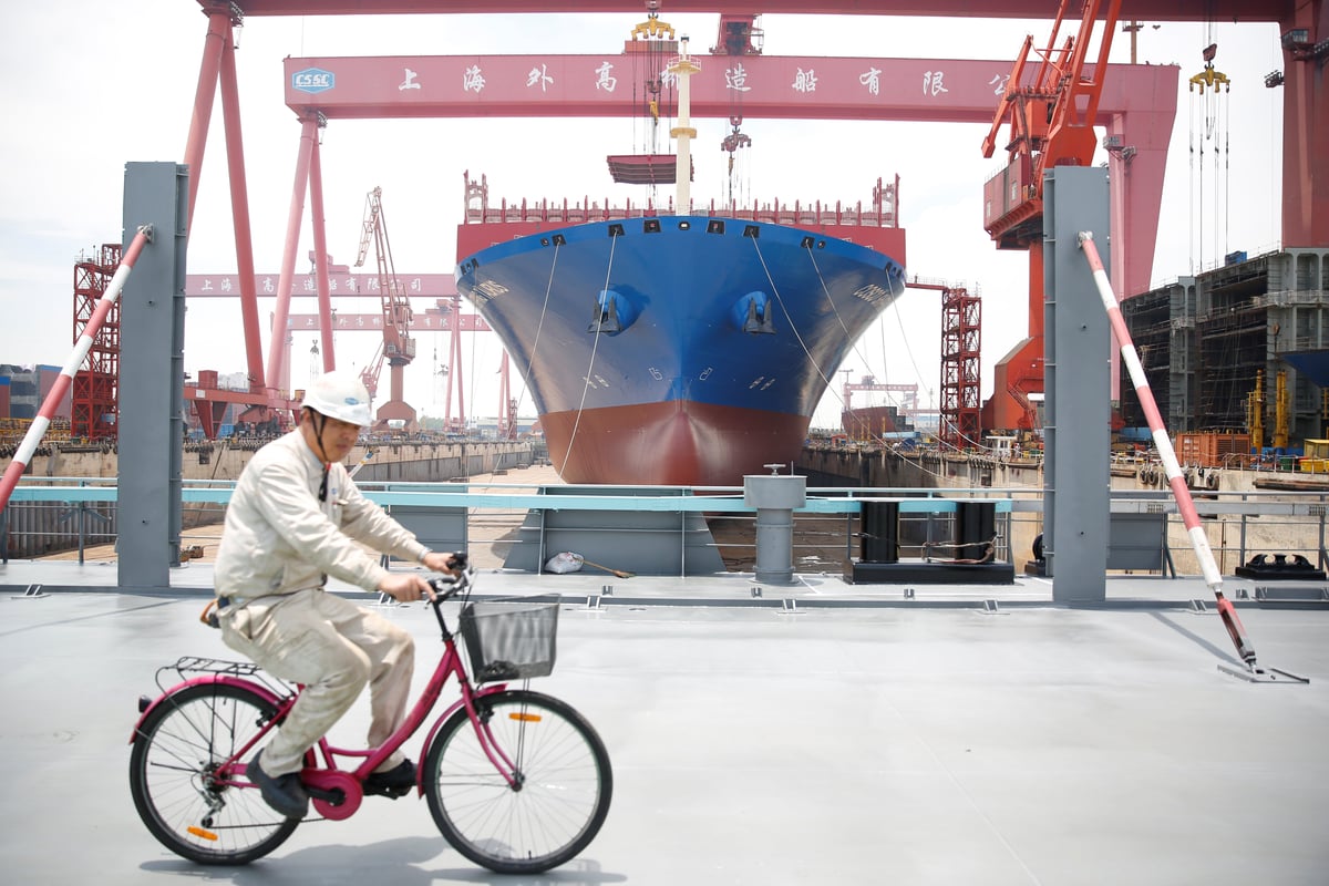 The first made-in-China cruise ship was made mostly with foreign technology