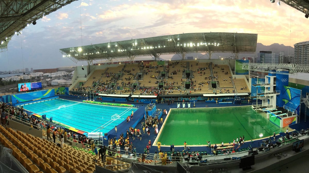 The science behind why an Olympic diving pool in Rio suddenly turned a ...