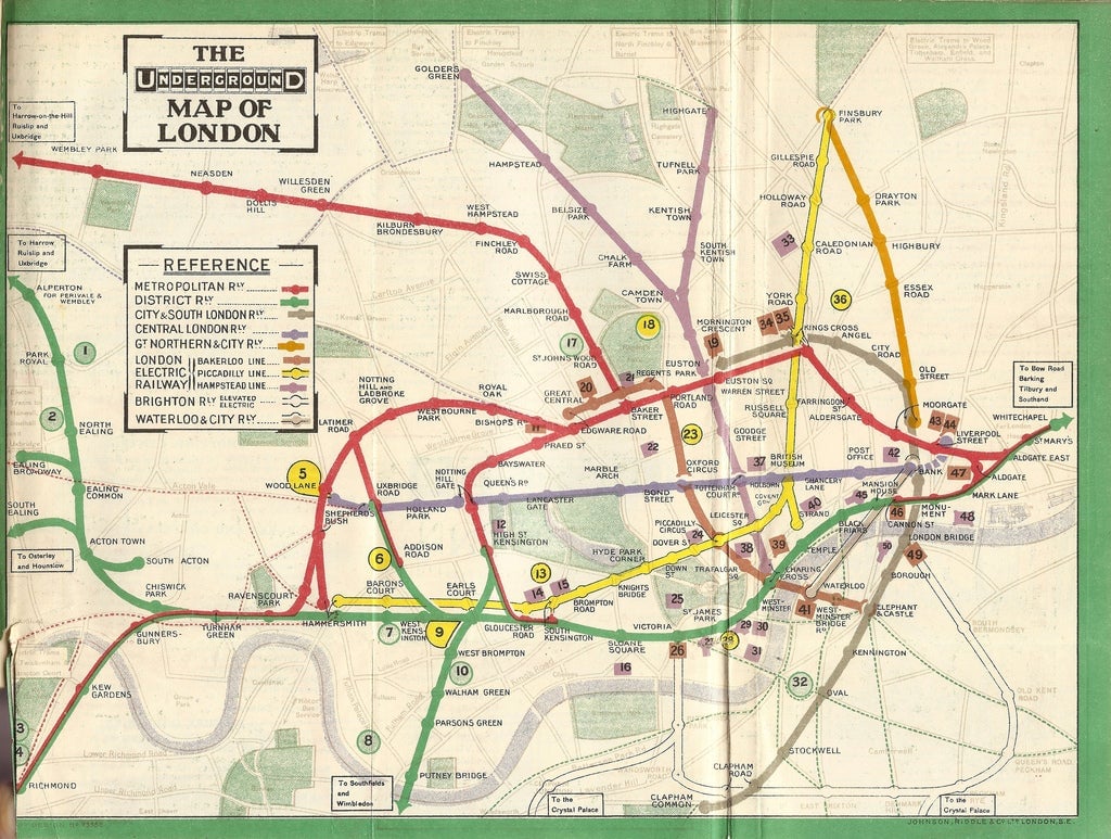 The London Underground turns 150. See how the tube map has changed