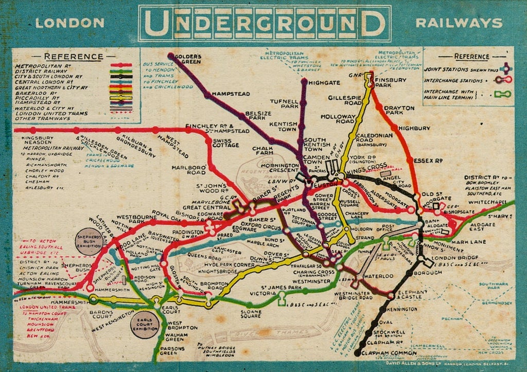 The London Underground turns 150. See how the tube map has changed