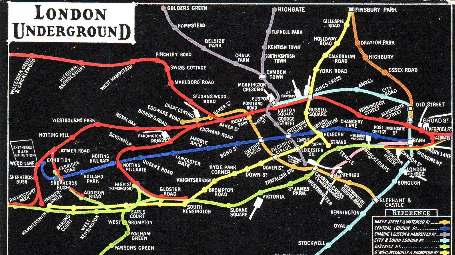 The London Underground turns 150. See how the tube map has changed