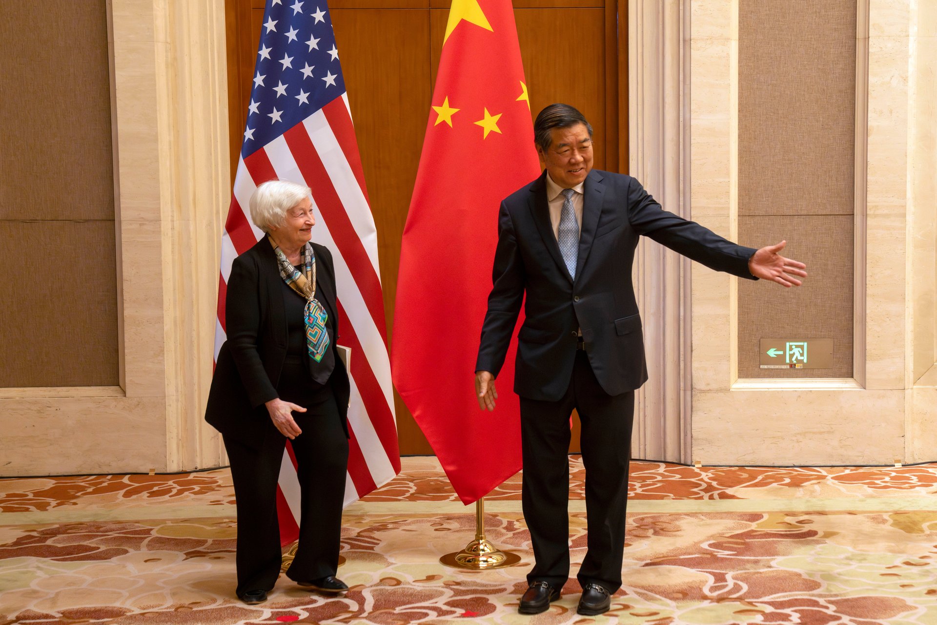 Everything on Janet Yellen's "God of Money" restaurant menu in Beijing