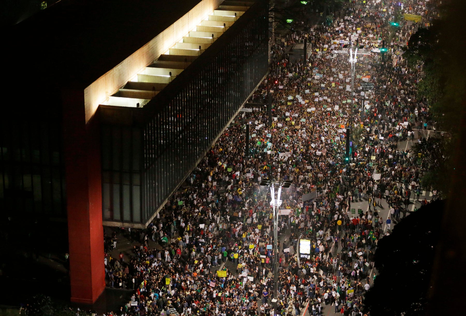 This is what it looks like when a million Brazilians take to the streets
