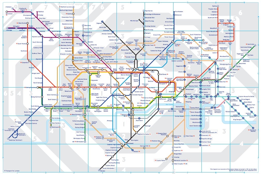 The London Underground turns 150. See how the tube map has changed
